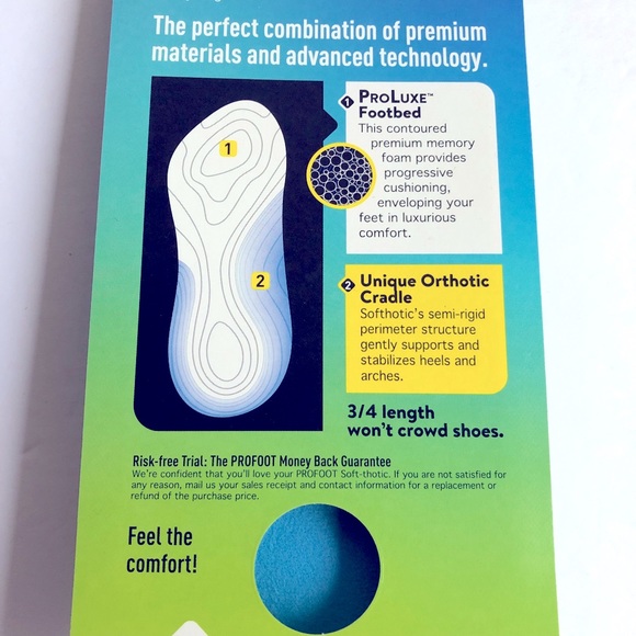 PROFOOT | Shoes | New Profoot Softthotic Orthotic Insoles Inserts Mens ...